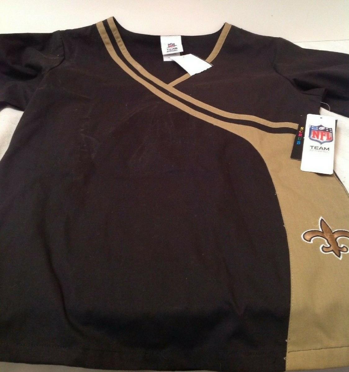 New Orleans Saints NFL Licensed Scrub Top XS New With Tags ...