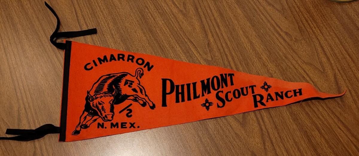 Lot 11: Vintage Cimarron Philmont Scout Ranch Pennant | EstateSales.org