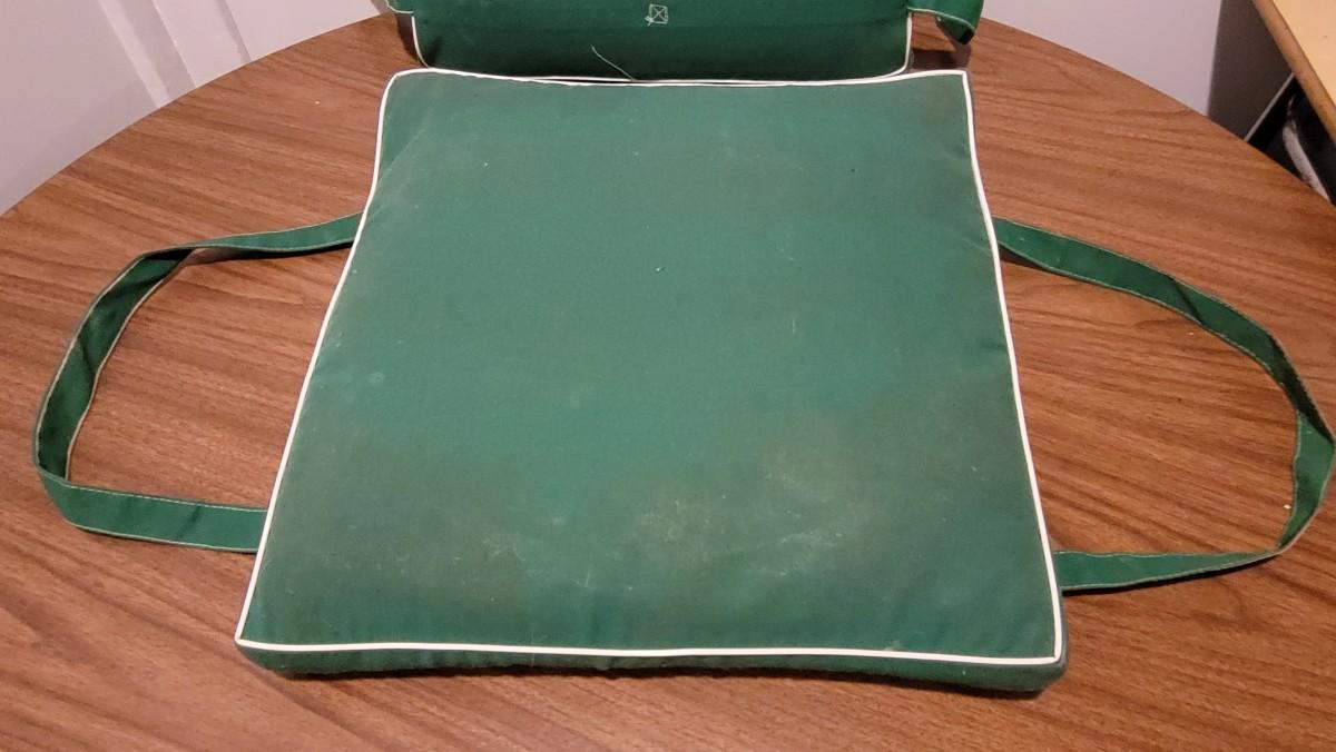 Lot 61: (2) Vintage Throwable Life Vest Boating Cushion Floatation ...