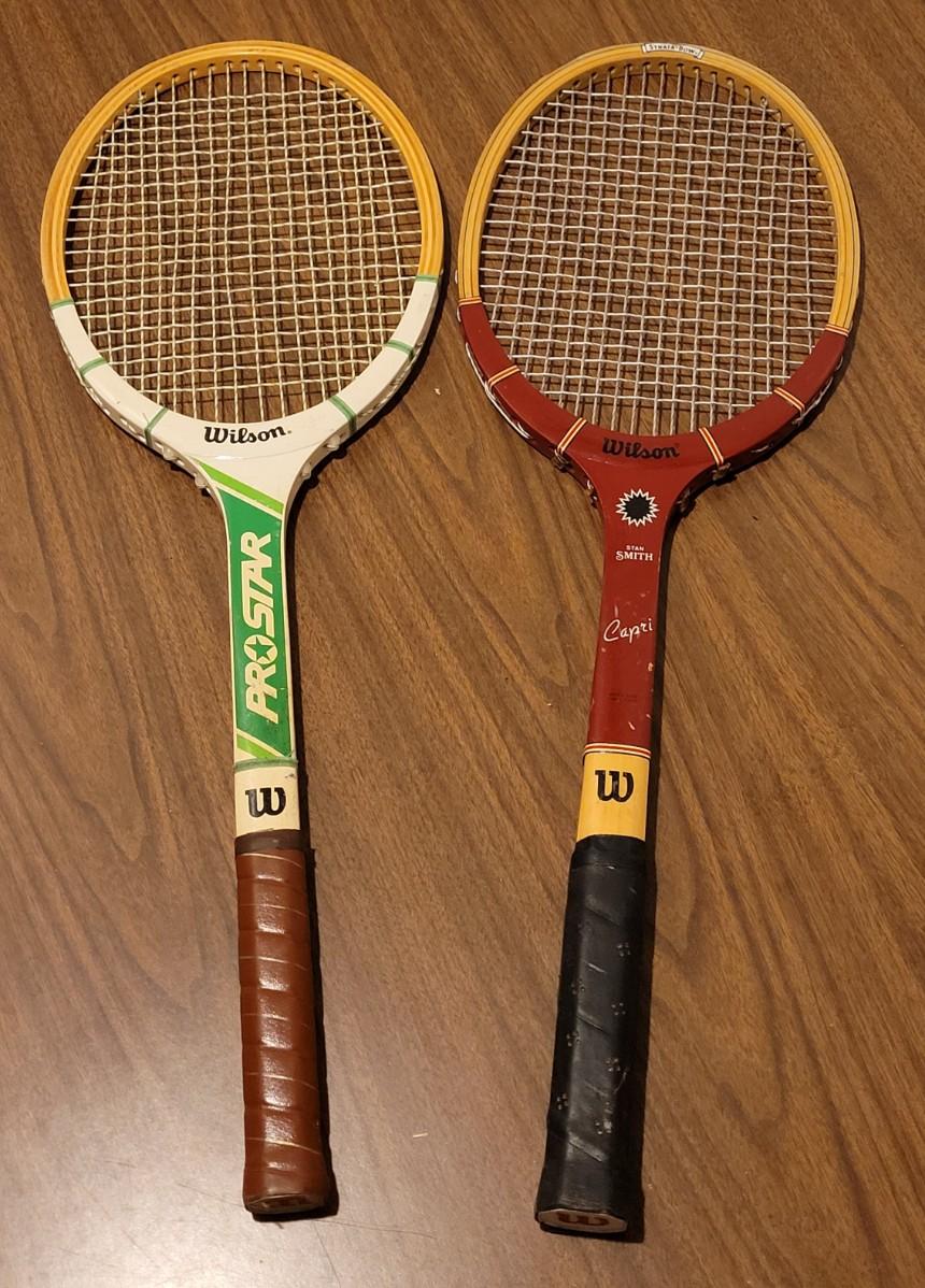 Lot 63: (2) Vintage Wilson Rackets | EstateSales.org