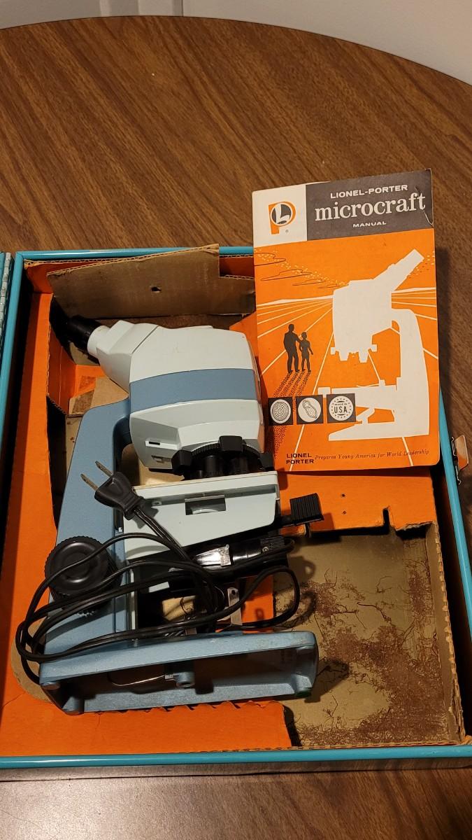 Lot 65: Vintage Lionel-Porter Microcraft Microscope Labmaster Lab ...