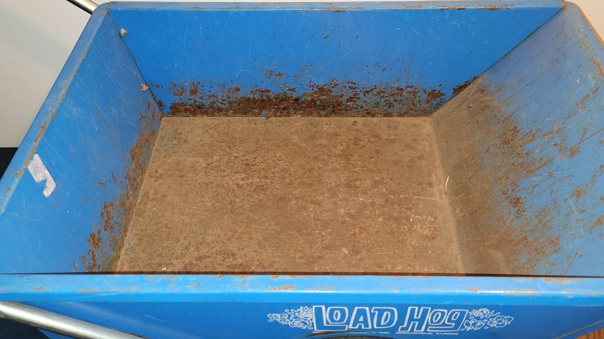 Lot 94: Mid Century Metal Load Hog Garden Cart | EstateSales.org