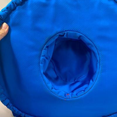 Vintage Wide Brim Bright Royal Blue Sun Hat | EstateSales.org