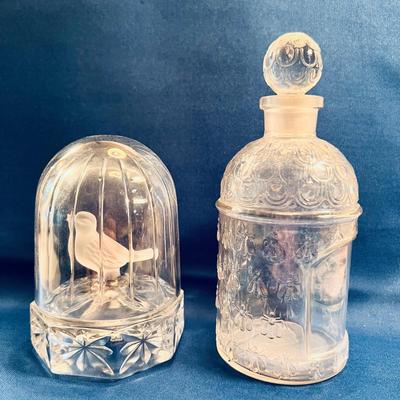 Rare Vintage GUERLAIN IMPERIAL BEE Perfume Bottle + Glass Bird Figurine ...