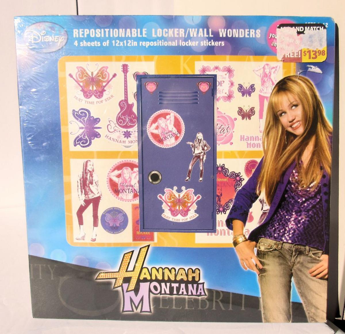 Old Hannah Montana Lockerwall Wonders Set