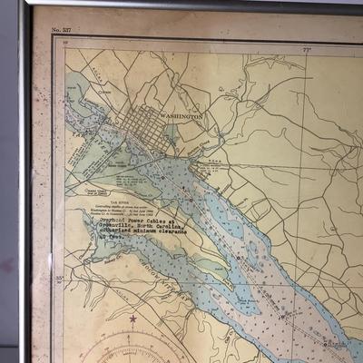 Lot. 6273. 1927 Map of Pamlico River North Carolina | EstateSales.org