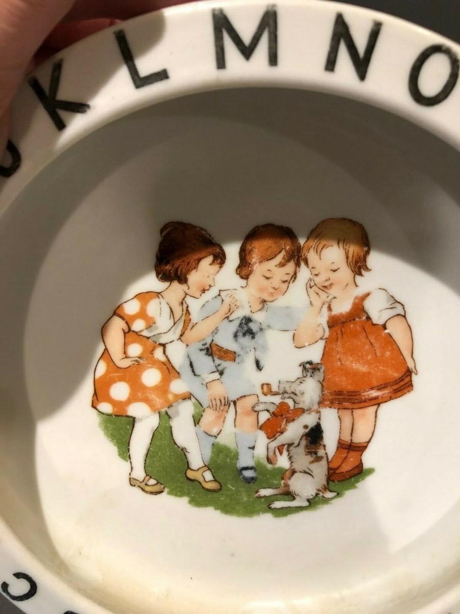 1938 Child's Alphabet Bowl | EstateSales.org