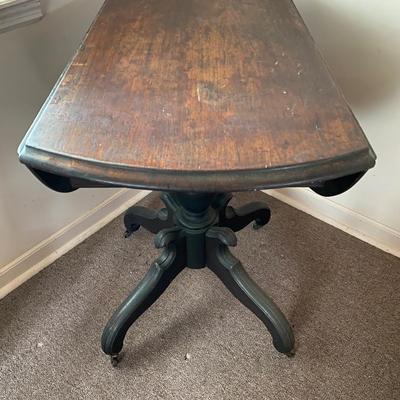 Antique drop leaf Game table | EstateSales.org