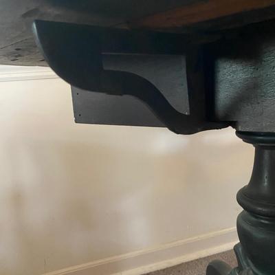 Antique drop leaf Game table | EstateSales.org