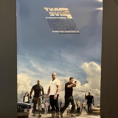 LOT 5: FAST FIVE ORIGINAL POSTER | EstateSales.org