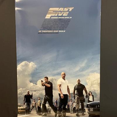 LOT 5: FAST FIVE ORIGINAL POSTER | EstateSales.org