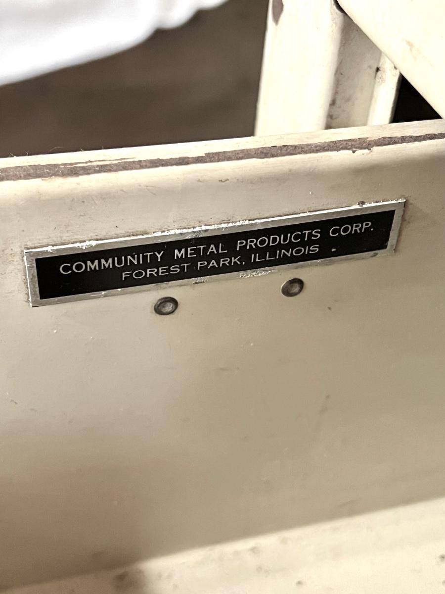 COMMUNITY METAL PRODUCTS CORP ~ Vintage Metal Rolling Cart ...