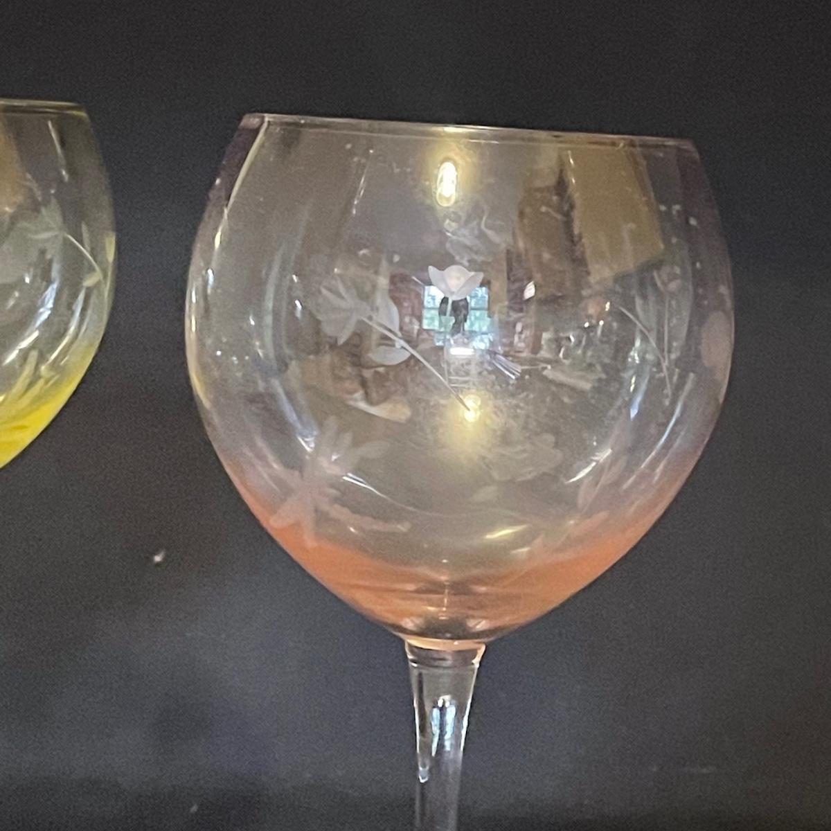 Etched Glass Stemware And More K Rg