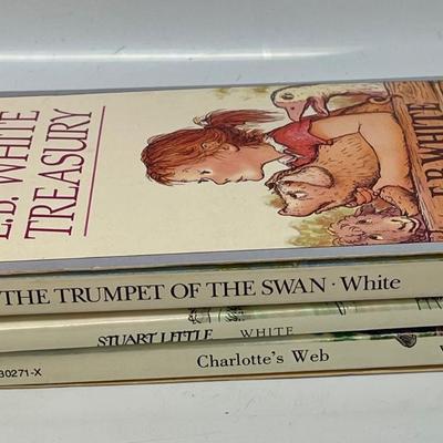E.B. White Treasury Three Children Book Collection Trumpet of the Swan ...