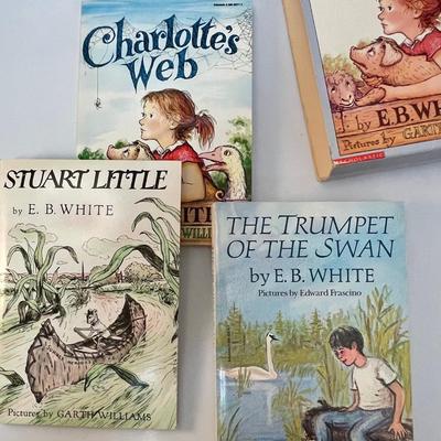 E.B. White Treasury Three Children Book Collection Trumpet of the Swan ...