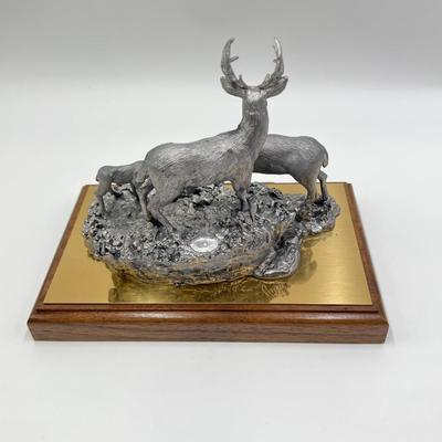 MICHAEL RICKER ~ Colorado Tranquility ~ Pewter Sculpture | EstateSales.org