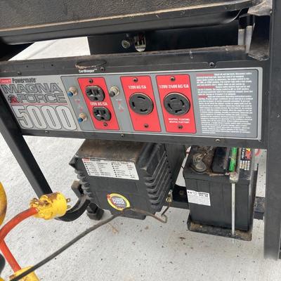 COLEMAN POWERMATE MAGNA FORCE 5000 GAS GENERATOR W/10 HP BRIGGS ...