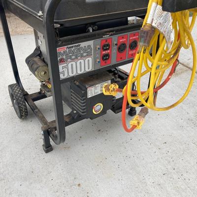 COLEMAN POWERMATE MAGNA FORCE 5000 GAS GENERATOR W/10 HP BRIGGS ...