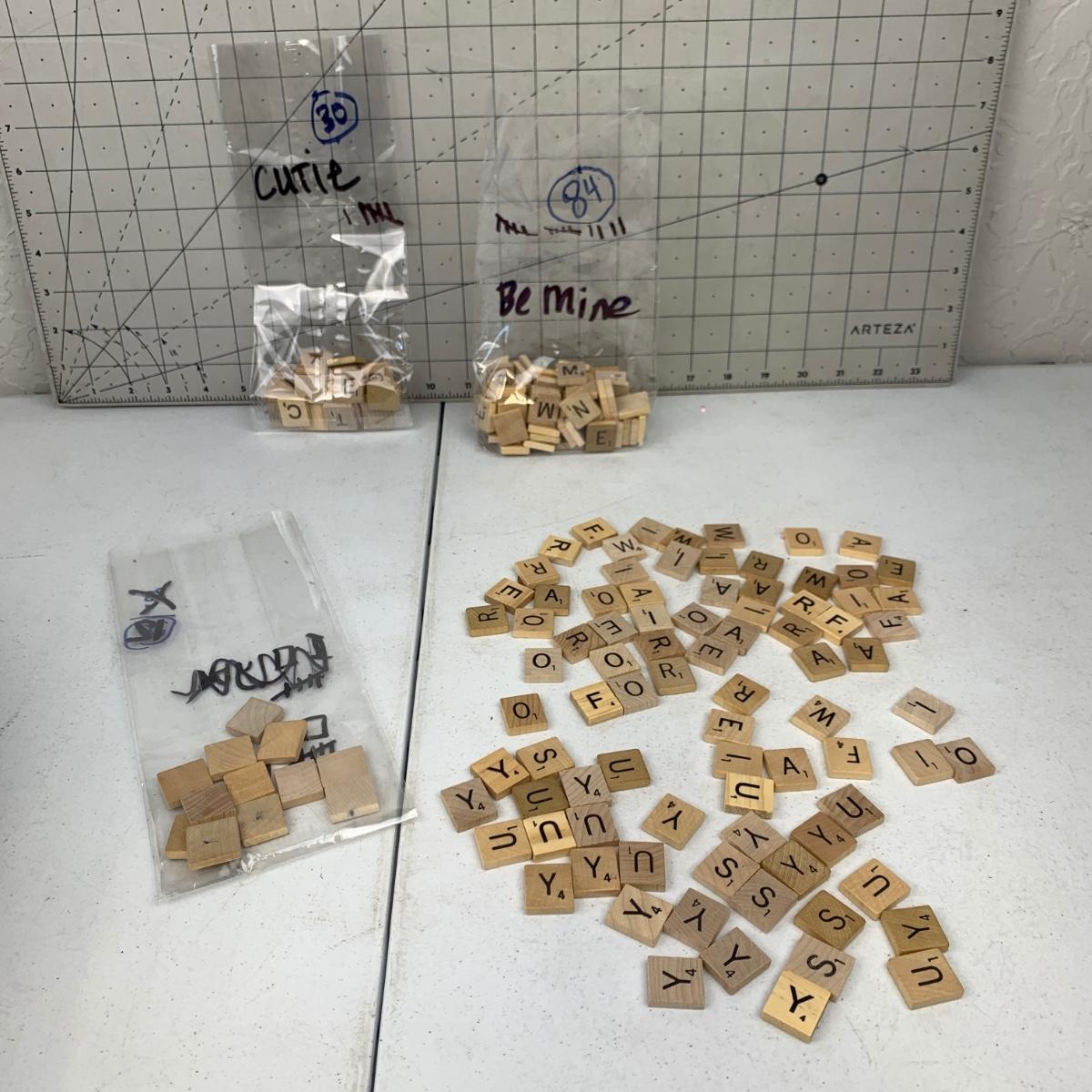 #70 Be Mine Cutie & Blank Scrabble Letters | EstateSales.org