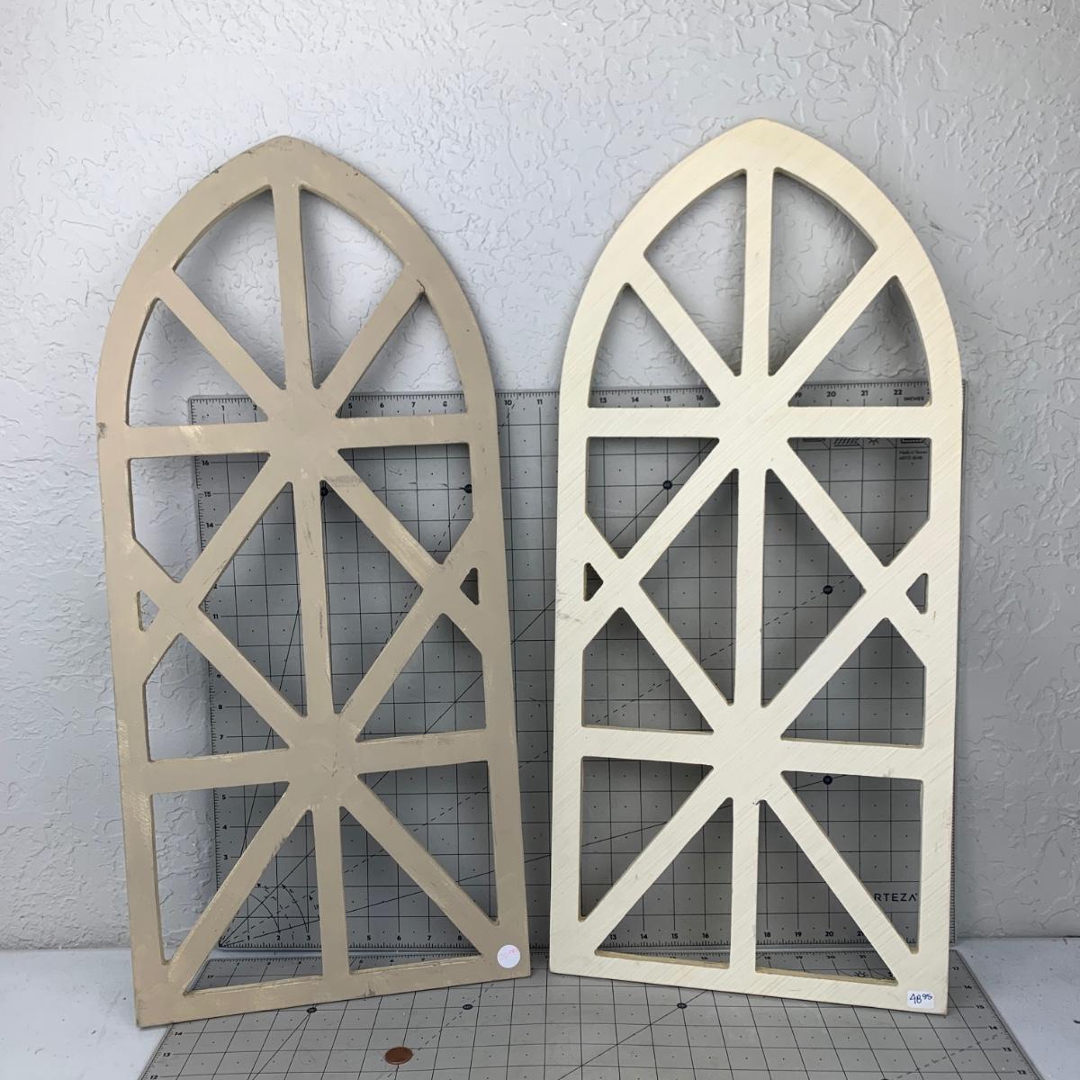 #362 Two Wood Window Pieces | EstateSales.org