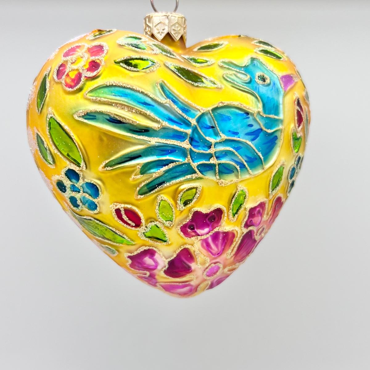 1225 Christopher Radko Handblown Glass Blue Bird Ornament | EstateSales.org