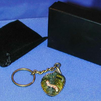 Jay Strongwater Jeweled Caterpillar Key Chain Lot 377 | EstateSales.org