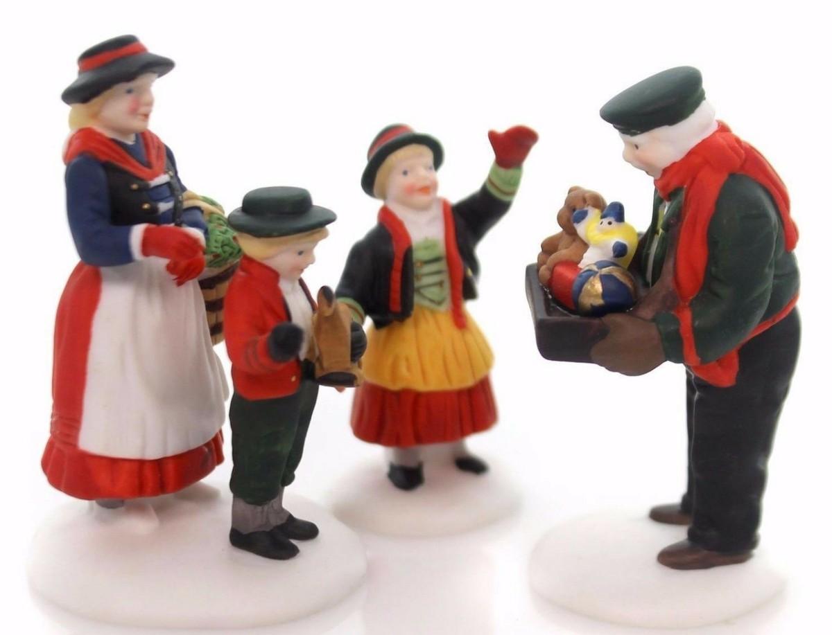 Dept. 56 Alpine Village Series "The Toy Peddler", (Set of 3 ...