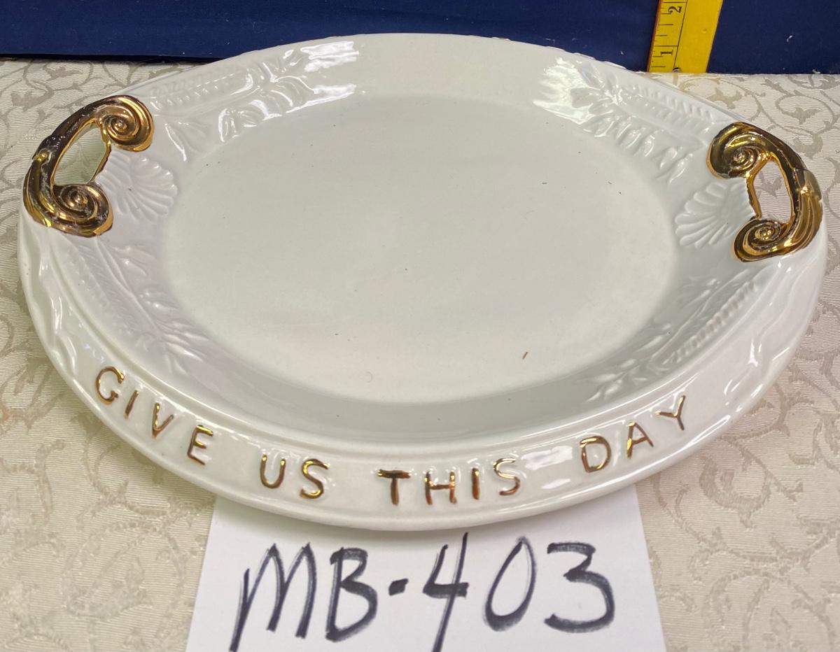 Give Us This Day Plate | EstateSales.org