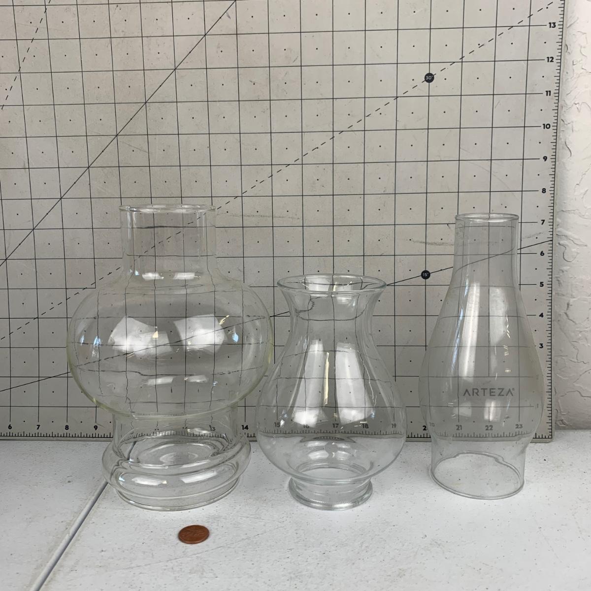 #120 Vintage Glass Lamp Pieces | EstateSales.org