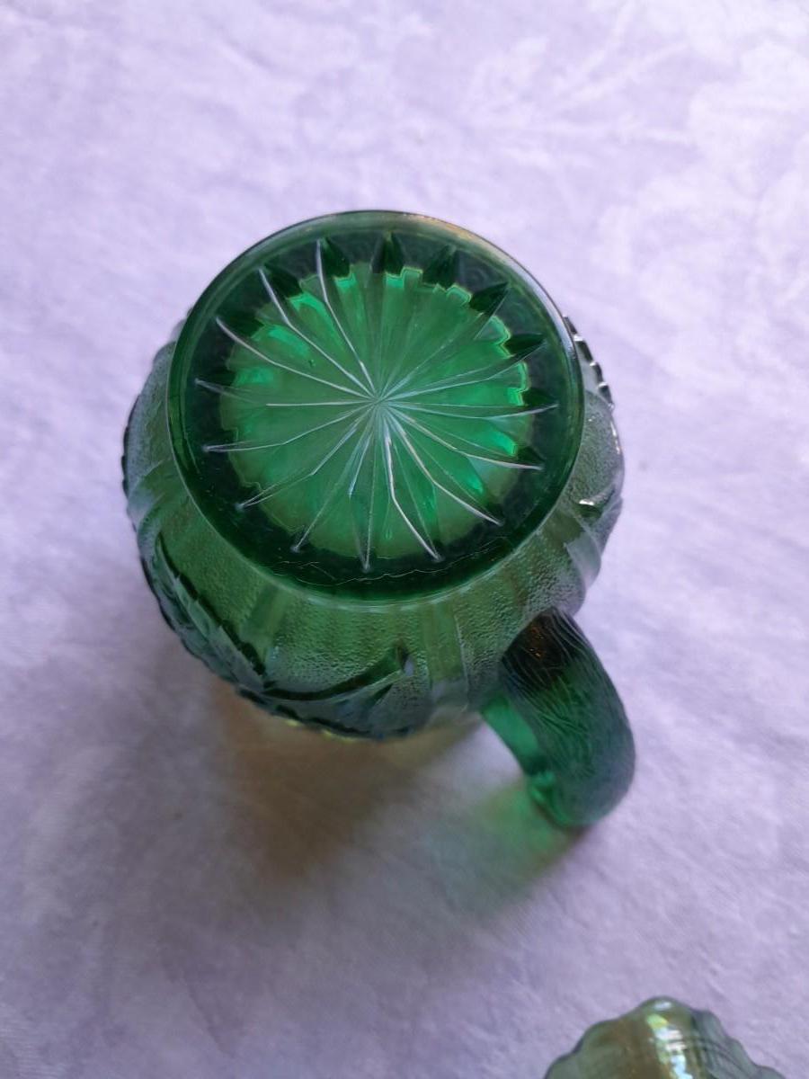 Vintage Green Glassware