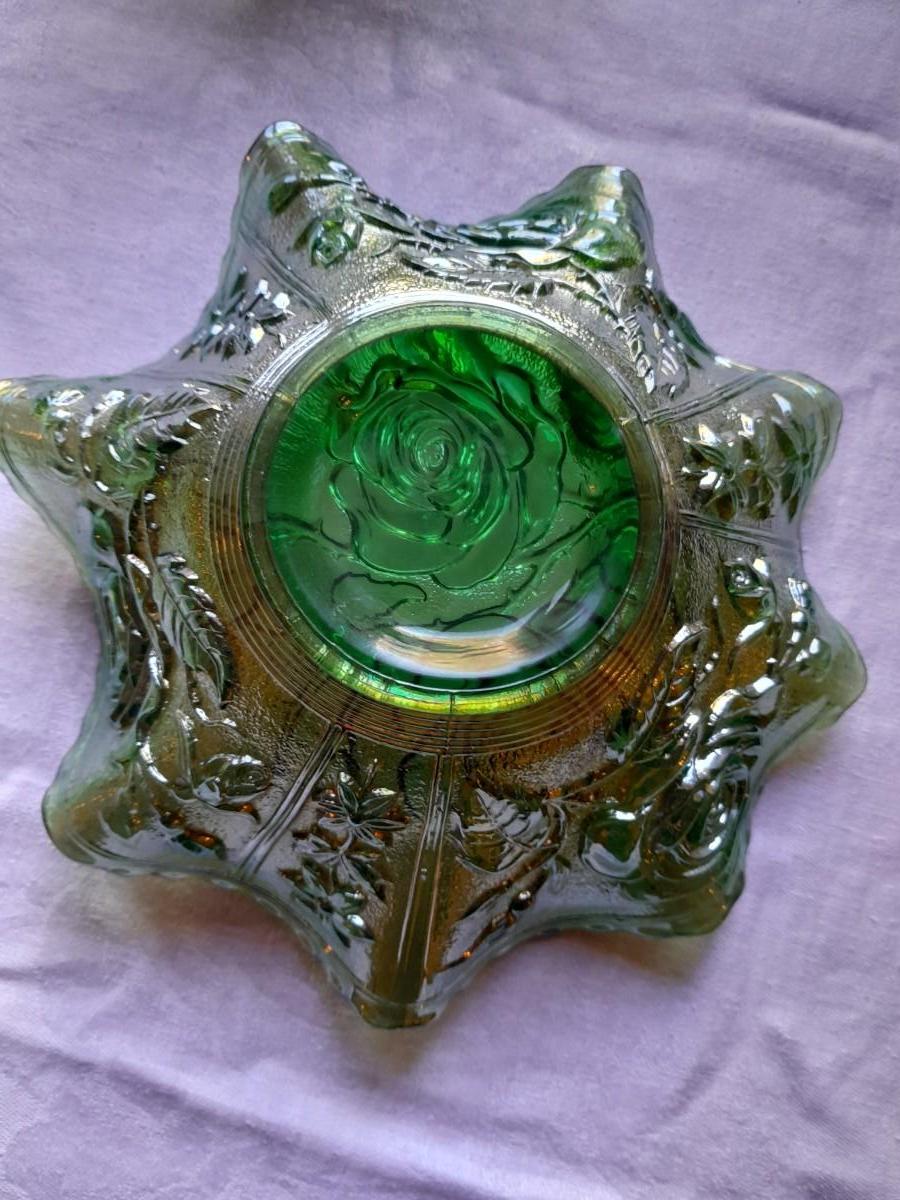 Vintage Green Glassware