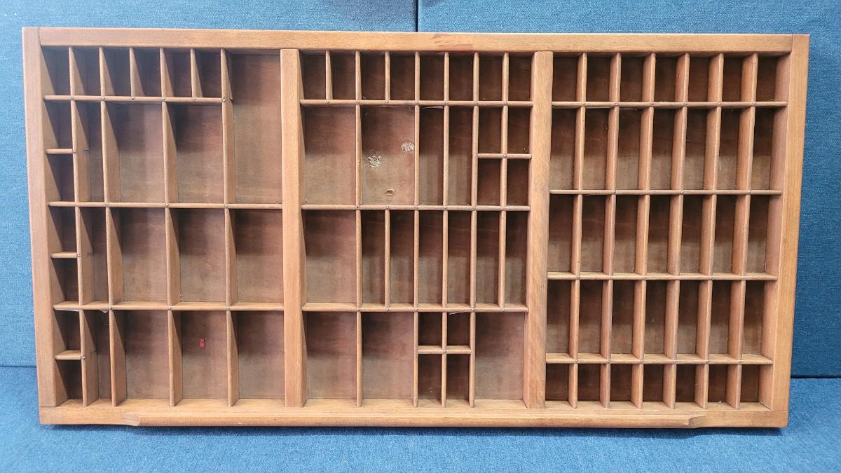 Lot 120: Vintage Typesetting Drawer | EstateSales.org