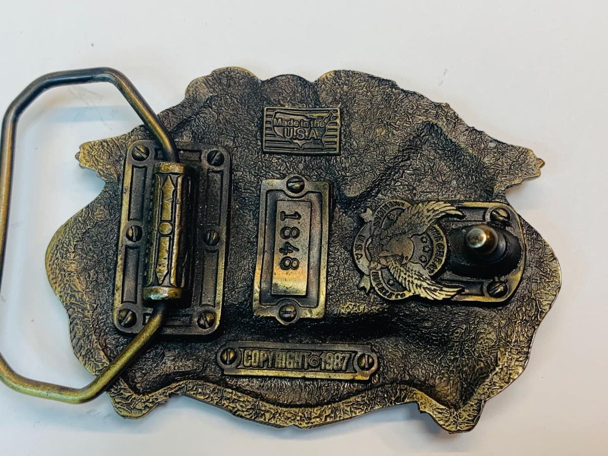 LOT 103: Belt Buckle Collection: Bergamot, Siskiyou Vintage Belt Buckle & The Great Amican ...