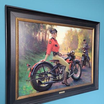 David Uhl (American, b. 1961) "Evelyn" giclee on canvas | EstateSales.org