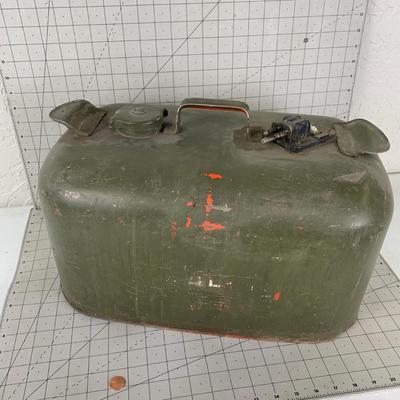 #286 Vintage Green Gas Tank | EstateSales.org