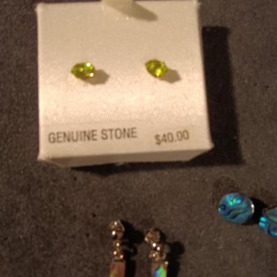 GENUINE STONES SET IN 14K GOLD AND 2 OTHER PAIRS | EstateSales.org