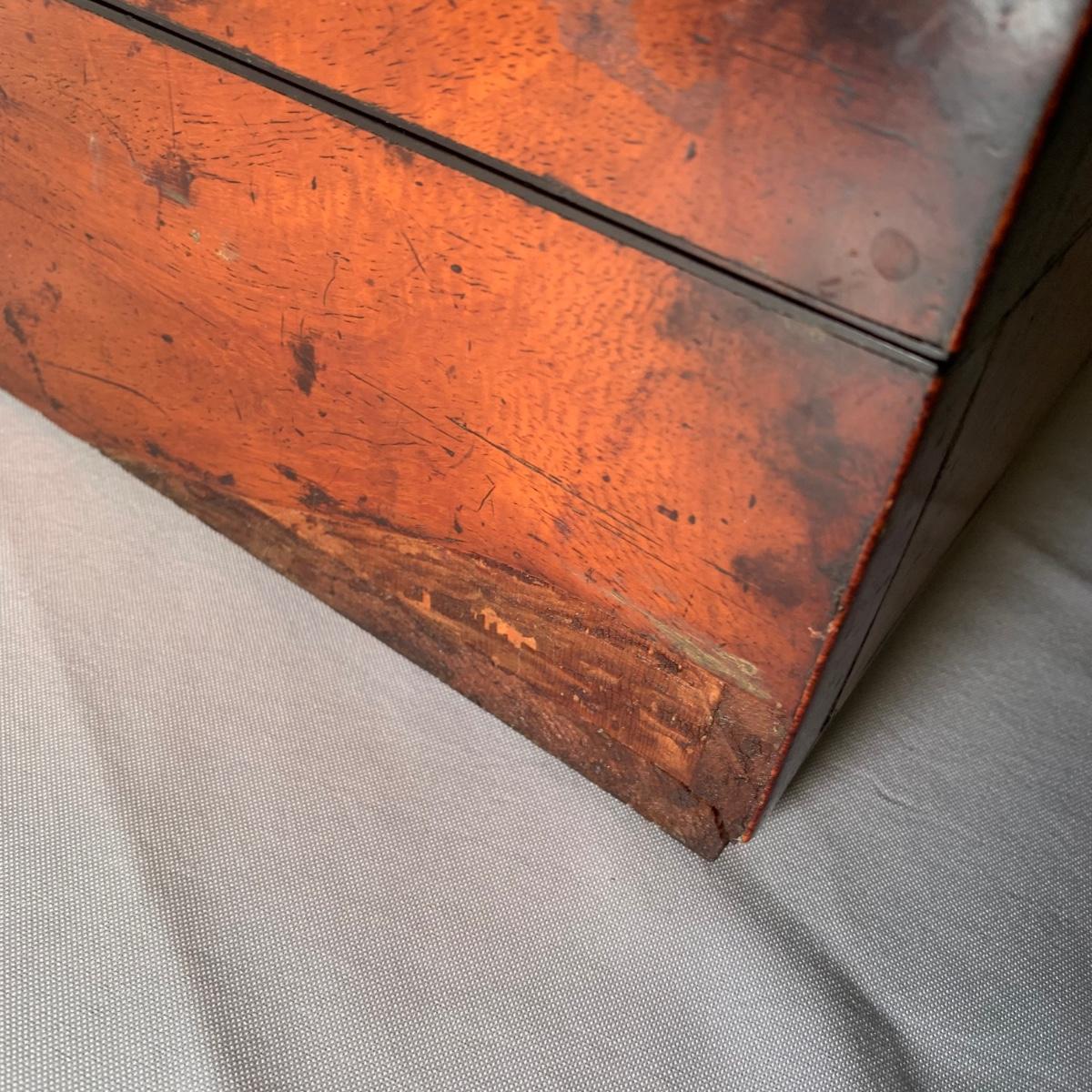 Vintage Duo Of Wooden Boxes Fr Kw