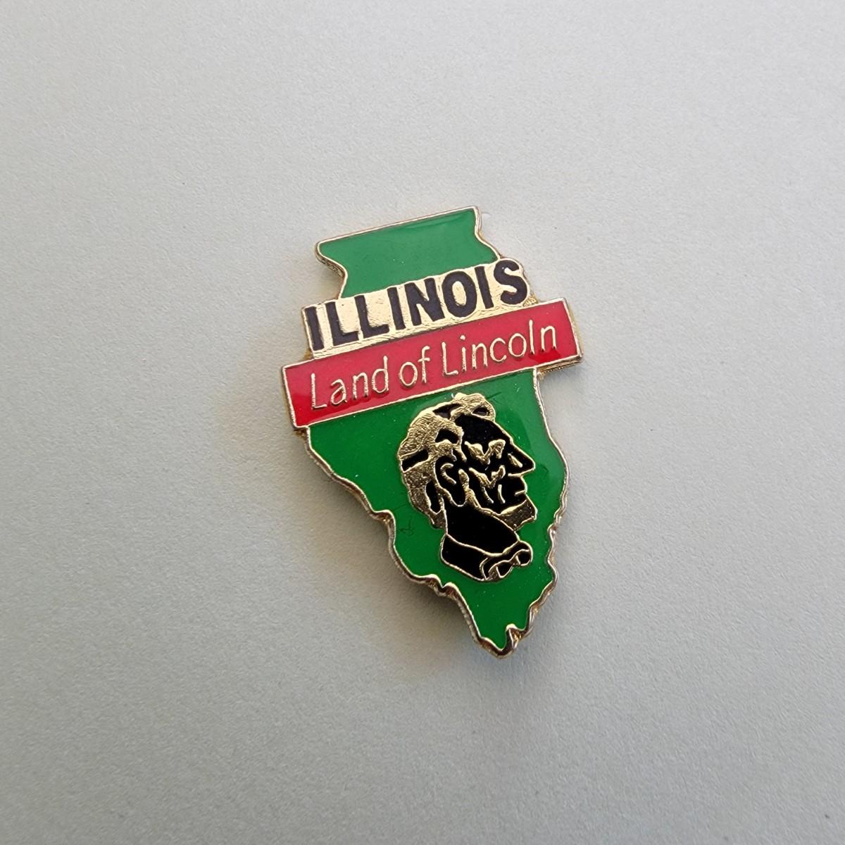 Illinois Land of Lincoln Pin | EstateSales.org