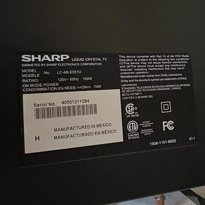 48" Sharp Aquos HDMI Liquid Crystal TV #LC-48LE551U | EstateSales.org