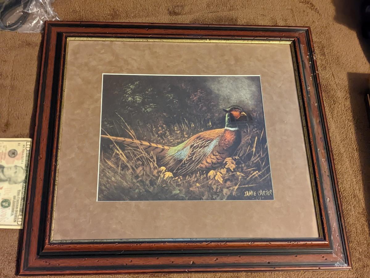 Jamie Carter Pheasant Print | EstateSales.org
