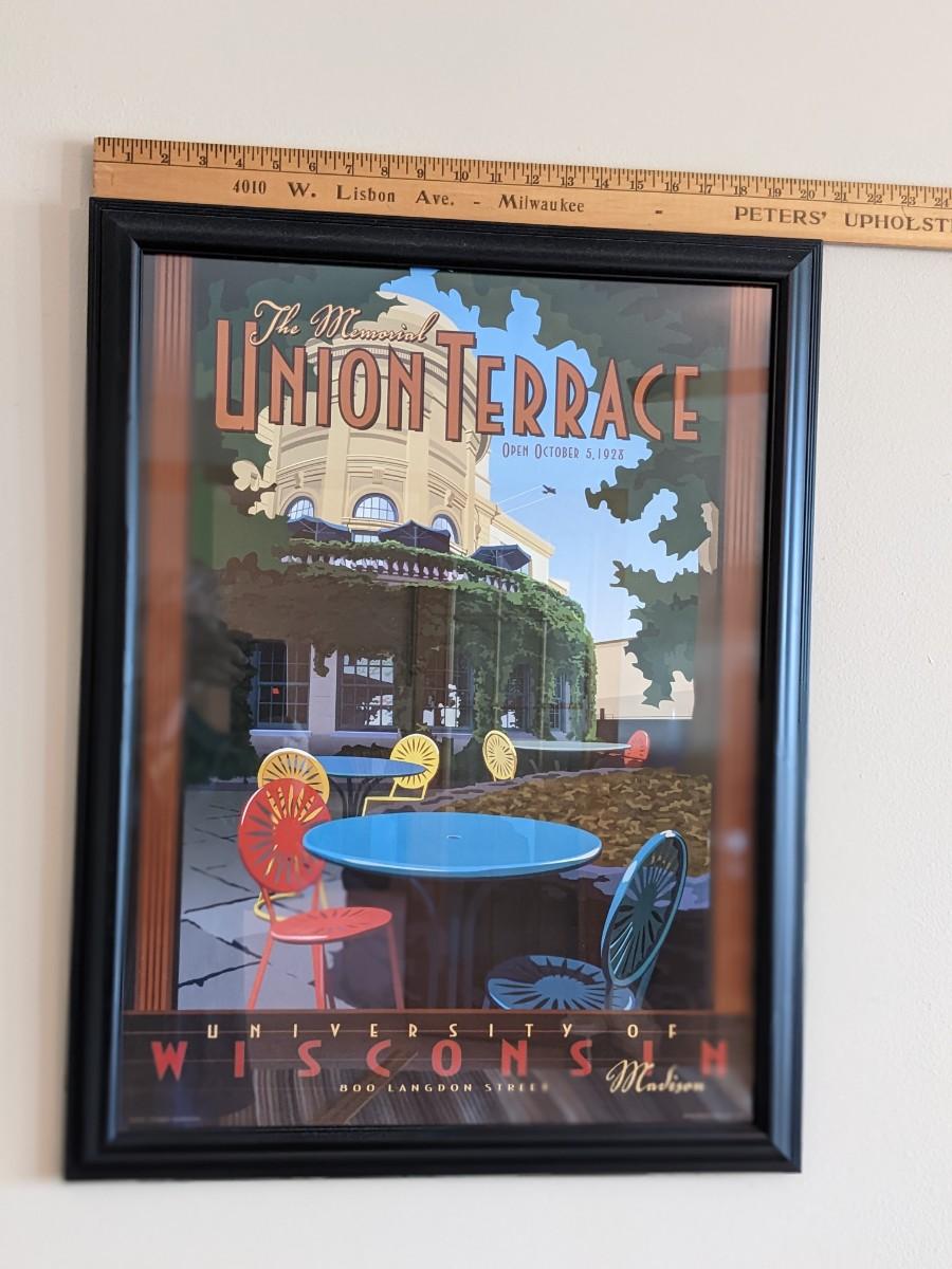 Classic UW Union Terrace Poster | EstateSales.org
