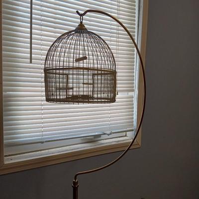 PARTIAL LEON BIRD CAGE ON A STAND | EstateSales.org