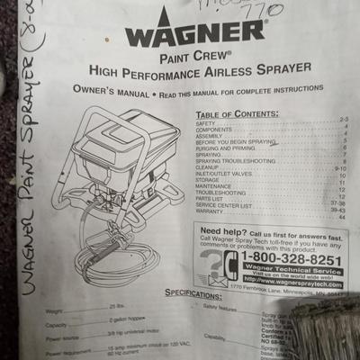 WAGNER HIGH PERFORMANCE AIRLESS SPRAYER | EstateSales.org