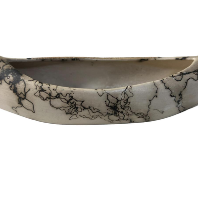 Horse Hair Pottery Kayak Signed | EstateSales.org