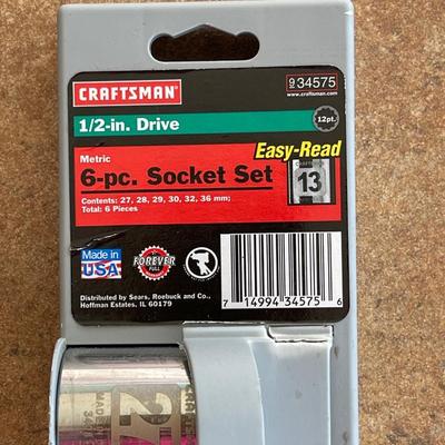 CRAFTSMAN ~ 10-Pc ~ Easy Read Socket Set | EstateSales.org