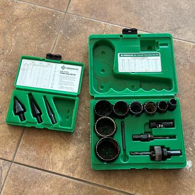 GREENLEE ~ Kwik Stepper ~ Step Bit Kit & Hole Saw Kit | EstateSales.org