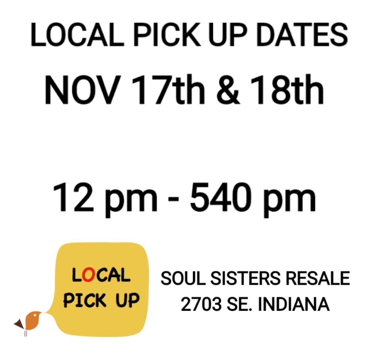 LOCAL PICK UP TIMES | EstateSales.org