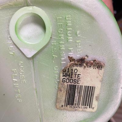 Vintage 1987 Union Products White Goose Blow Mold Garden Yard Art ...