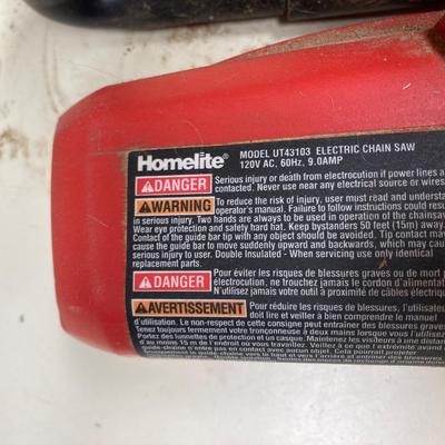 HOMELITE 14” ELECTRIC CHAINSAW | EstateSales.org