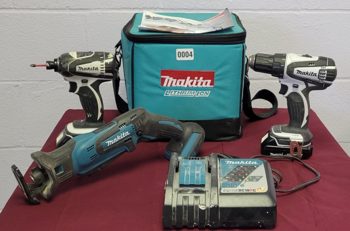 Makita lithium ion Tool Lot | EstateSales.org